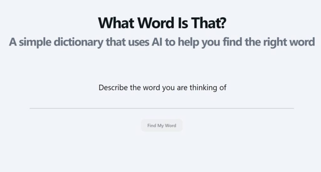 What Word Is That?: Diccionario Por IA Para Ampliar Tu Vocabulario Y ...