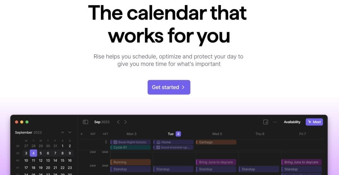 Rise: Calendario Inteligente Para Optimizar Tu Día ️ 2025 - ©Vive Virtual