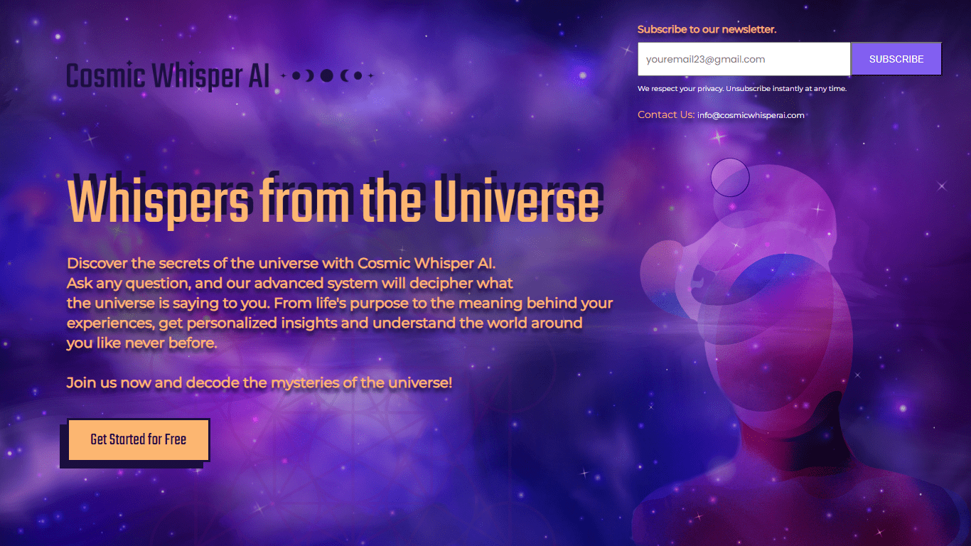 Cosmic Whisper AI ️ 2024 - ©Vive Virtual