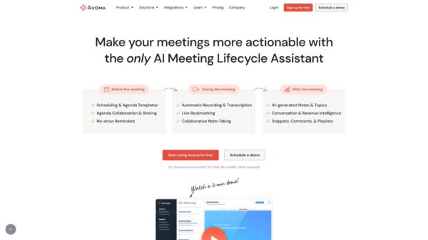 Avoma – AI Meeting Assistant ️ 2025 - ©Vive Virtual